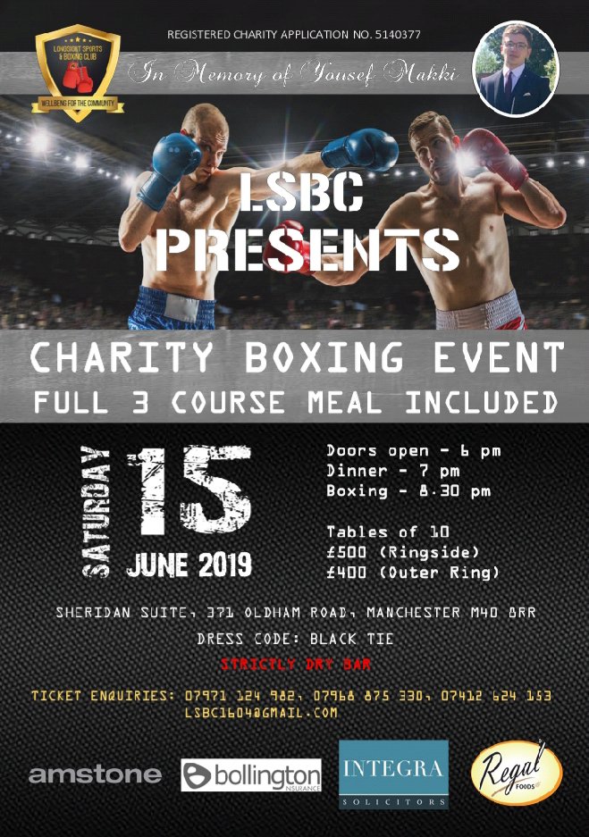 Bollington sponsor charity boxing event in memory of Yousef Makki ...